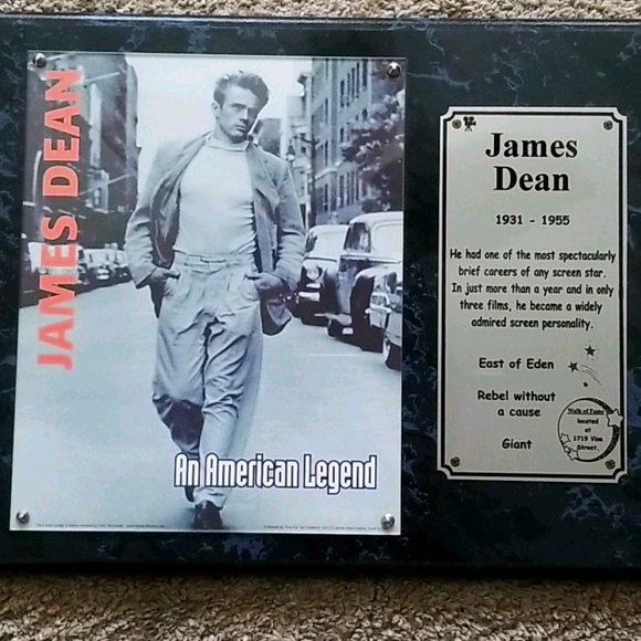 Art | James Dean Memorabilia Plaque | Poshmark